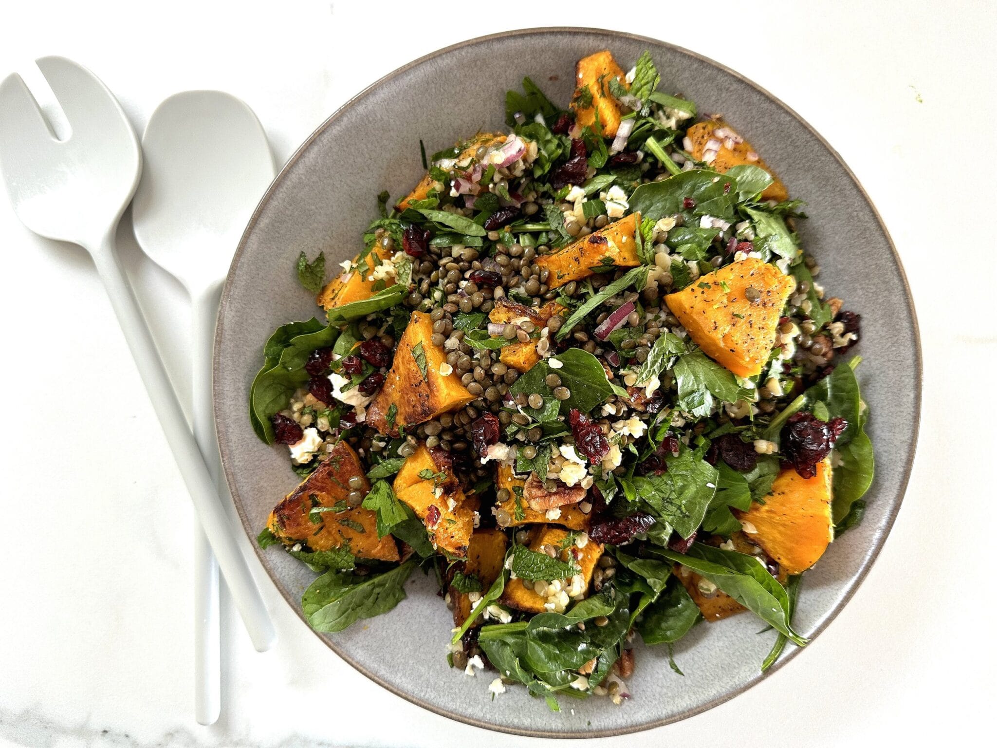 Roasted Pumpkin, Risoni And Feta Salad - Wholesome by Sarah