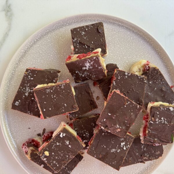 Banana, Chocolate & Raspberry Bark - Wholesome by Sarah