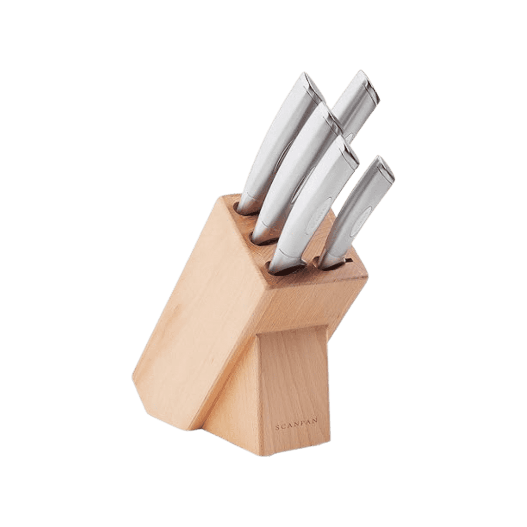 Scanpan Classic Steel 6 Piece Knife Block Set – Wholesome by Sarah
